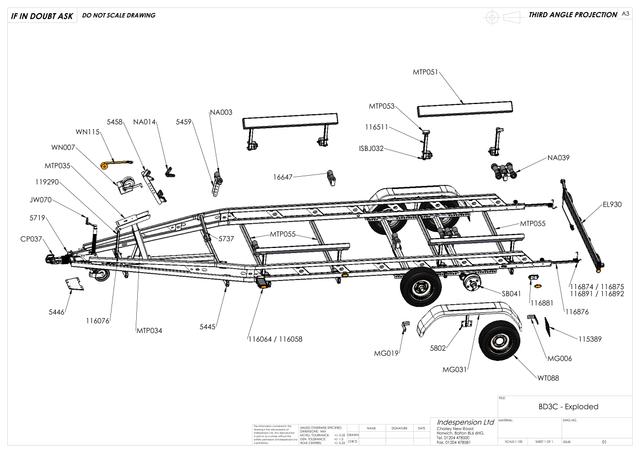 Indespension Big Dipper 3 - 3500kg Marine Trailer | Indespension