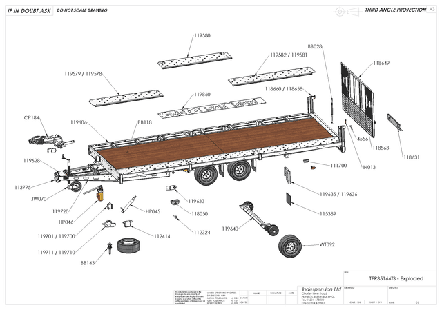 NEW- Indespension U-Tilt Flatbed 16'2" x 6'6" | Indespension