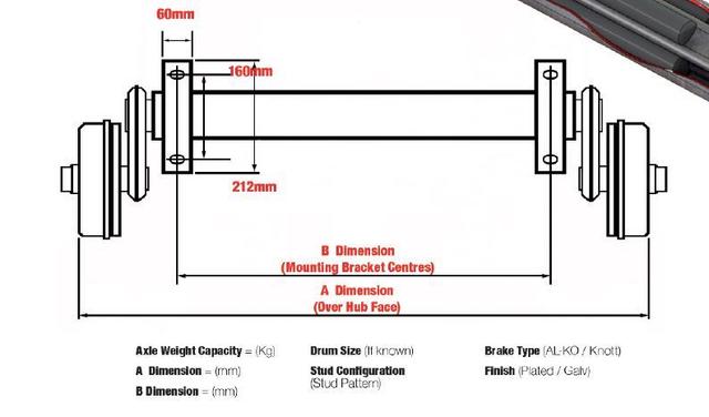 1300kg Indespension SuperRide Axle (Knott Auto-reverse) | Indespension