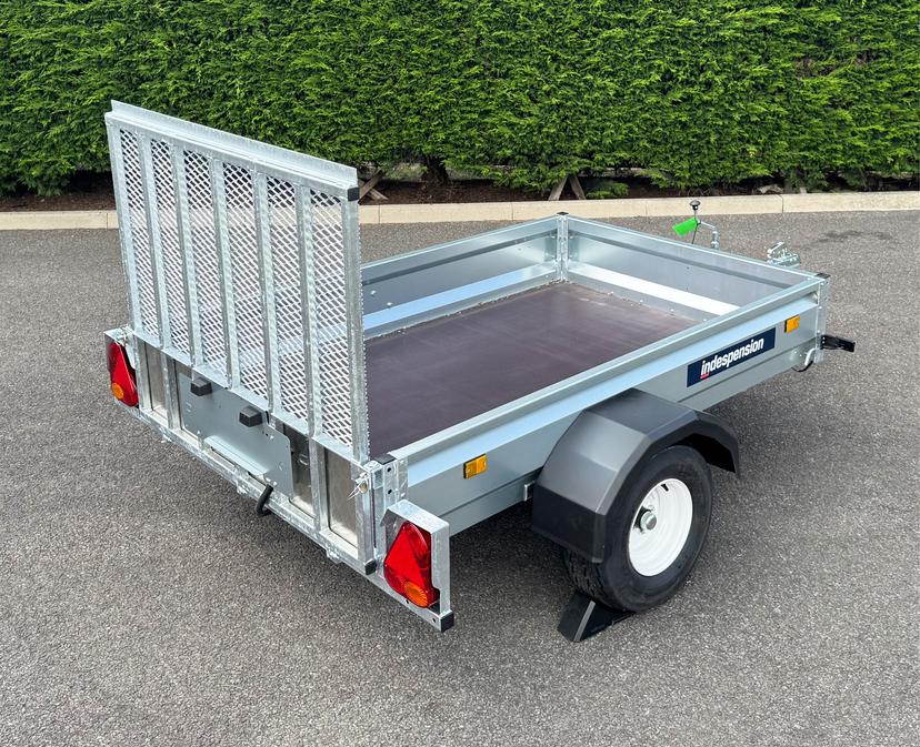 Indespension Unbraked 6'6" X 4' Ramptail Single Axle Trailer | Indespension